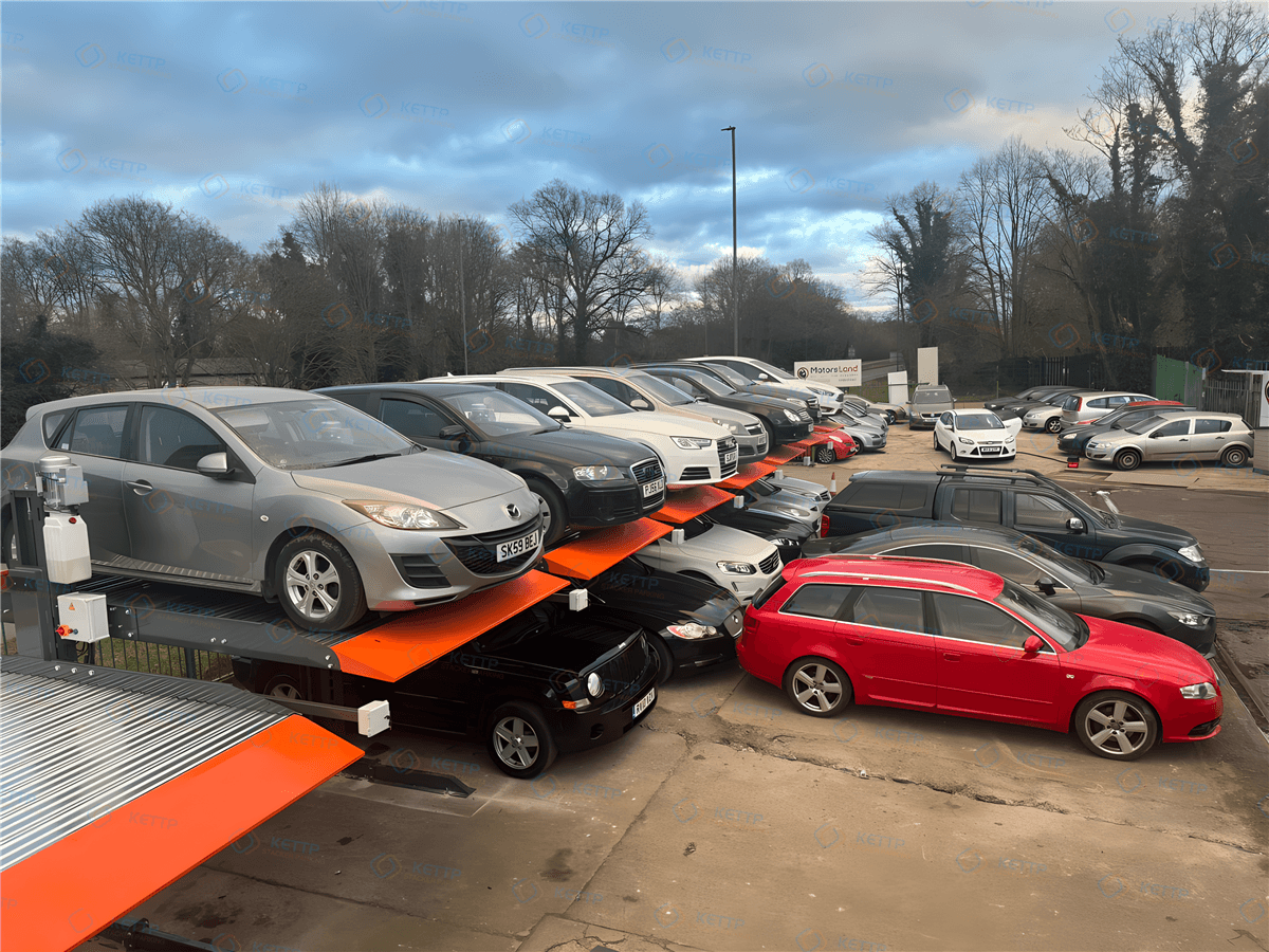 2-Levels Car Parking Lift, vehicle storage lift, garage car stackers ...