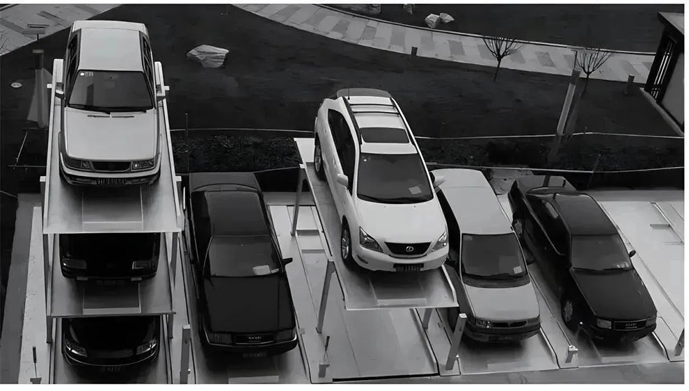 2-3 Levels Four Post Pit Parking Lift (3FP) – QINGDAO KETTP CO., LTD.