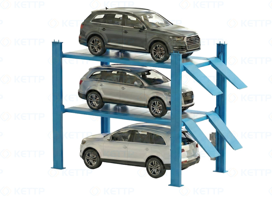 Tri-Level Car Storage lift & garage car stackers- KETTP – QINGDAO KETTP ...